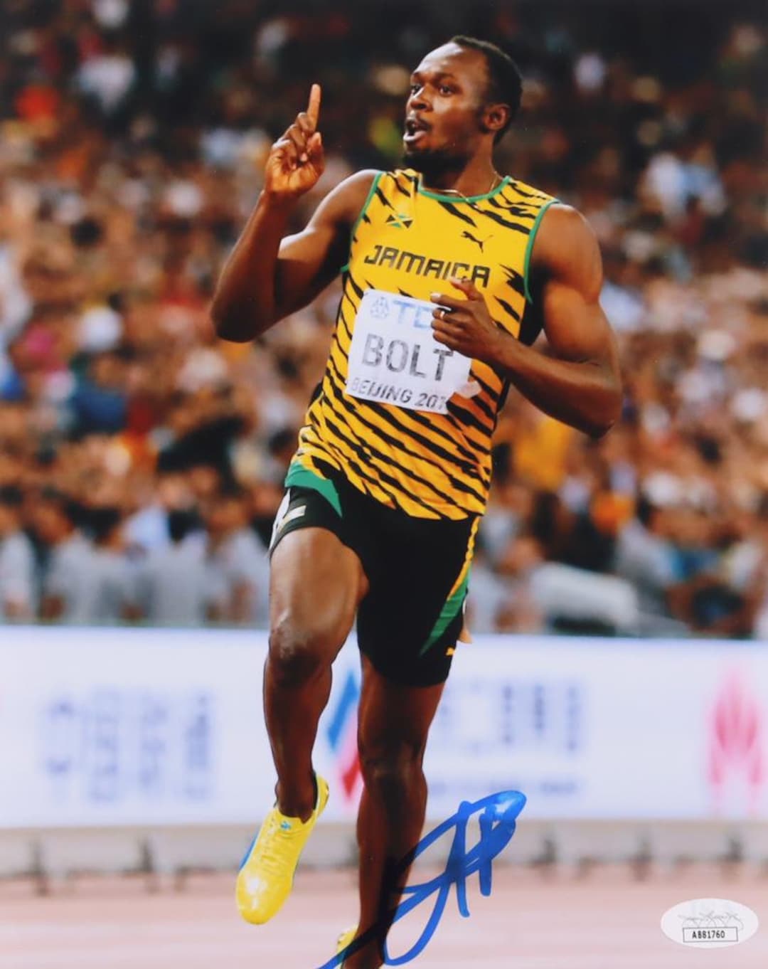 Usain Bolt Signed Team Jamaica 8x10 Photo - JSA Certification - Etsy