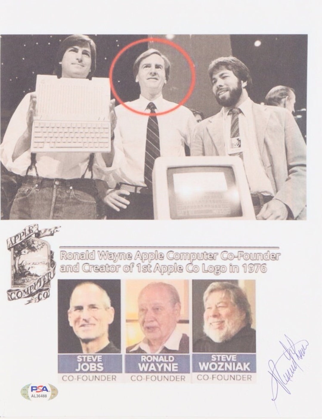 Steve Wozniak And Steve Jobs And Ronald Wayne