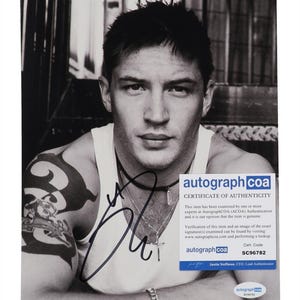 Tom Hardy Signed 8x10 Photo ACOA Certification - Etsy