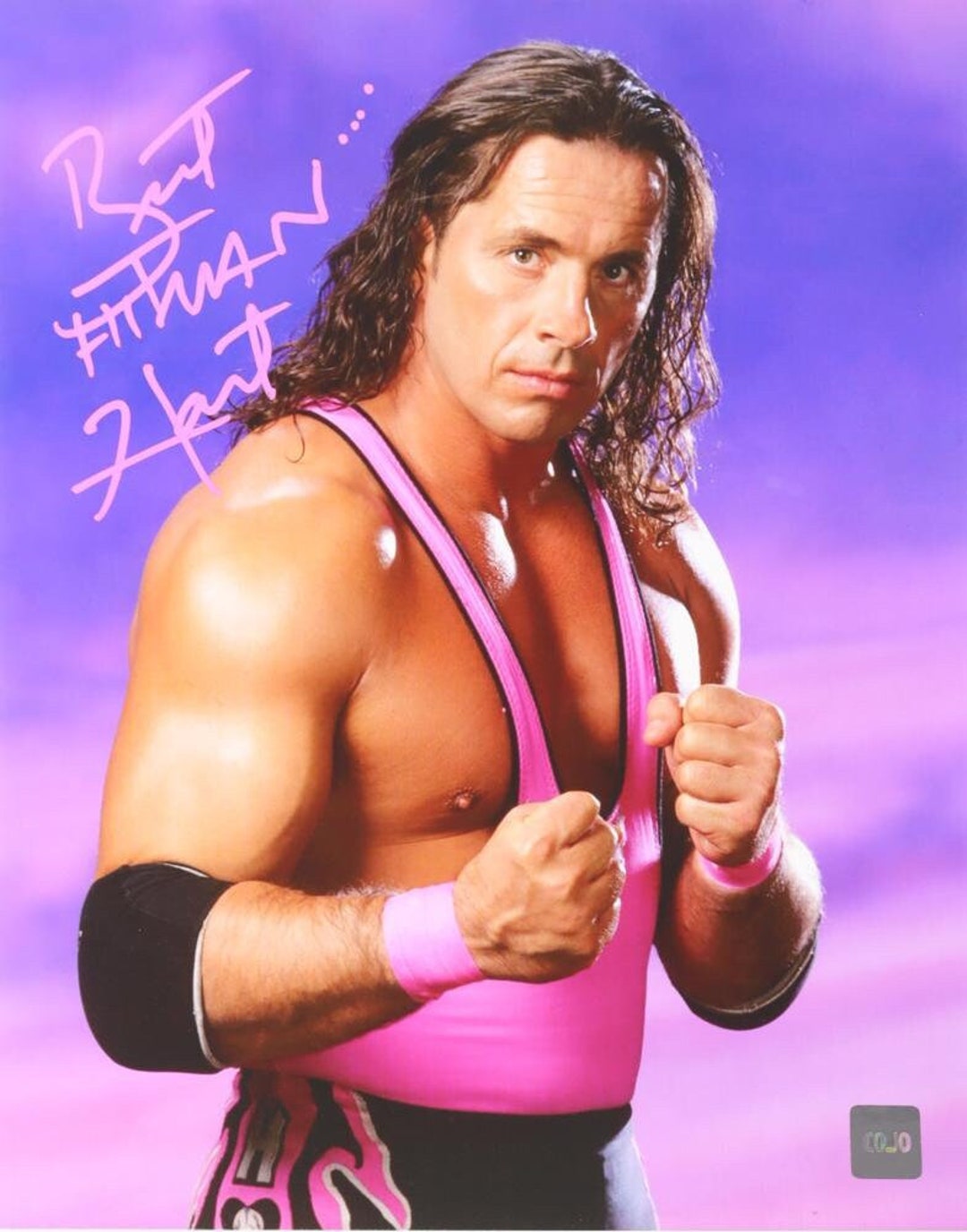 Brett "hitman" Hart Signed WWE 8x10 Photo (COJO) - Etsy