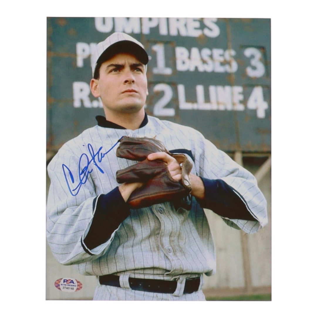 Charlie Sheen Signed "major League" 8x10 Photo - PSA Certification - Etsy