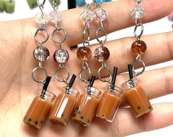 Bubble Tea Keychains - Etsy