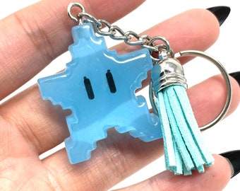 Mario Star Keychain - Etsy
