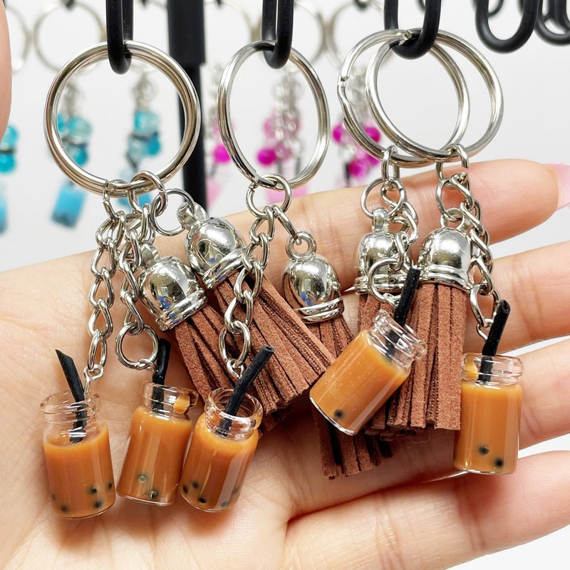 Boba Tea Keychain - Etsy