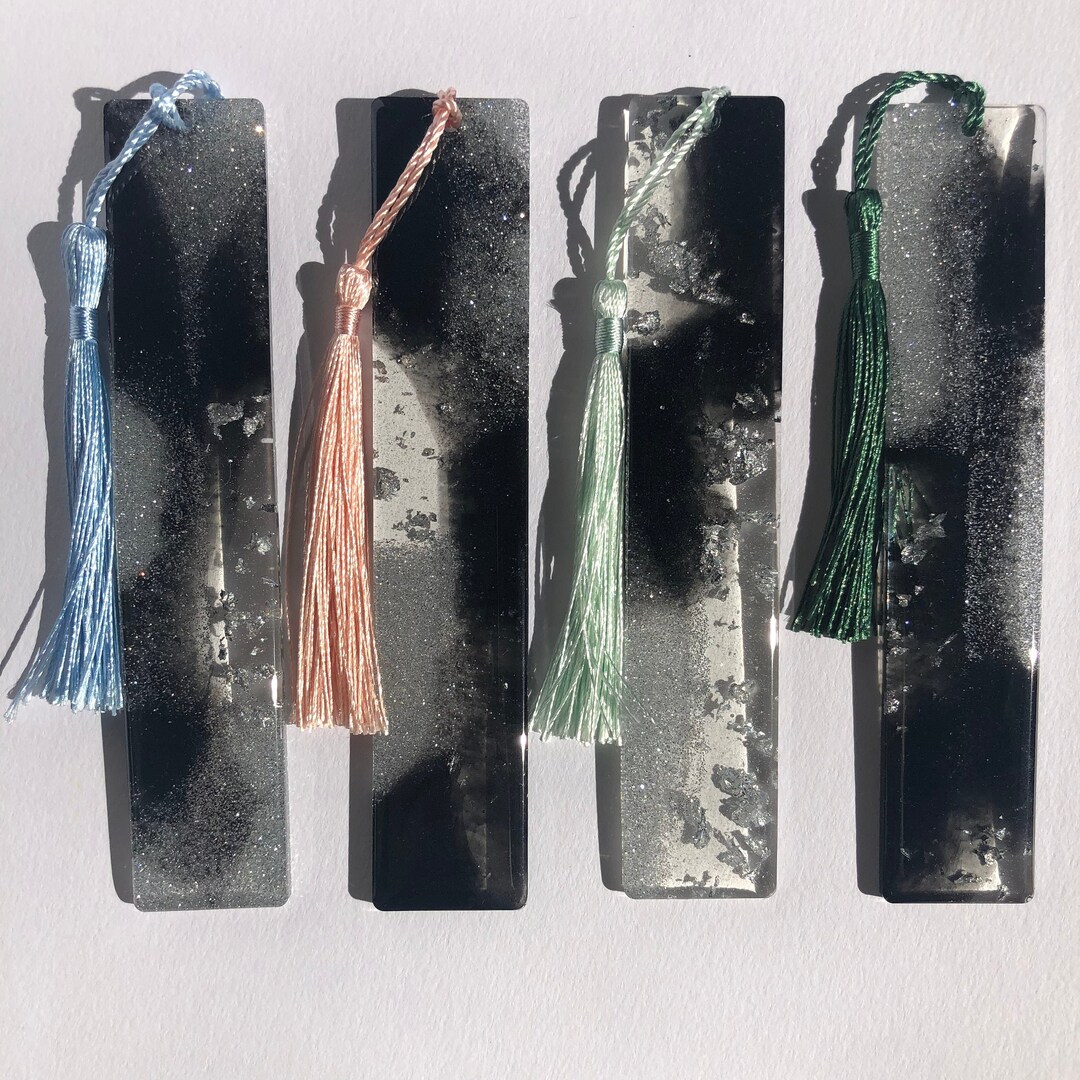 Silver Geode Bookmarks Reading Gifts Gifts for Readers Resin Abstract ...