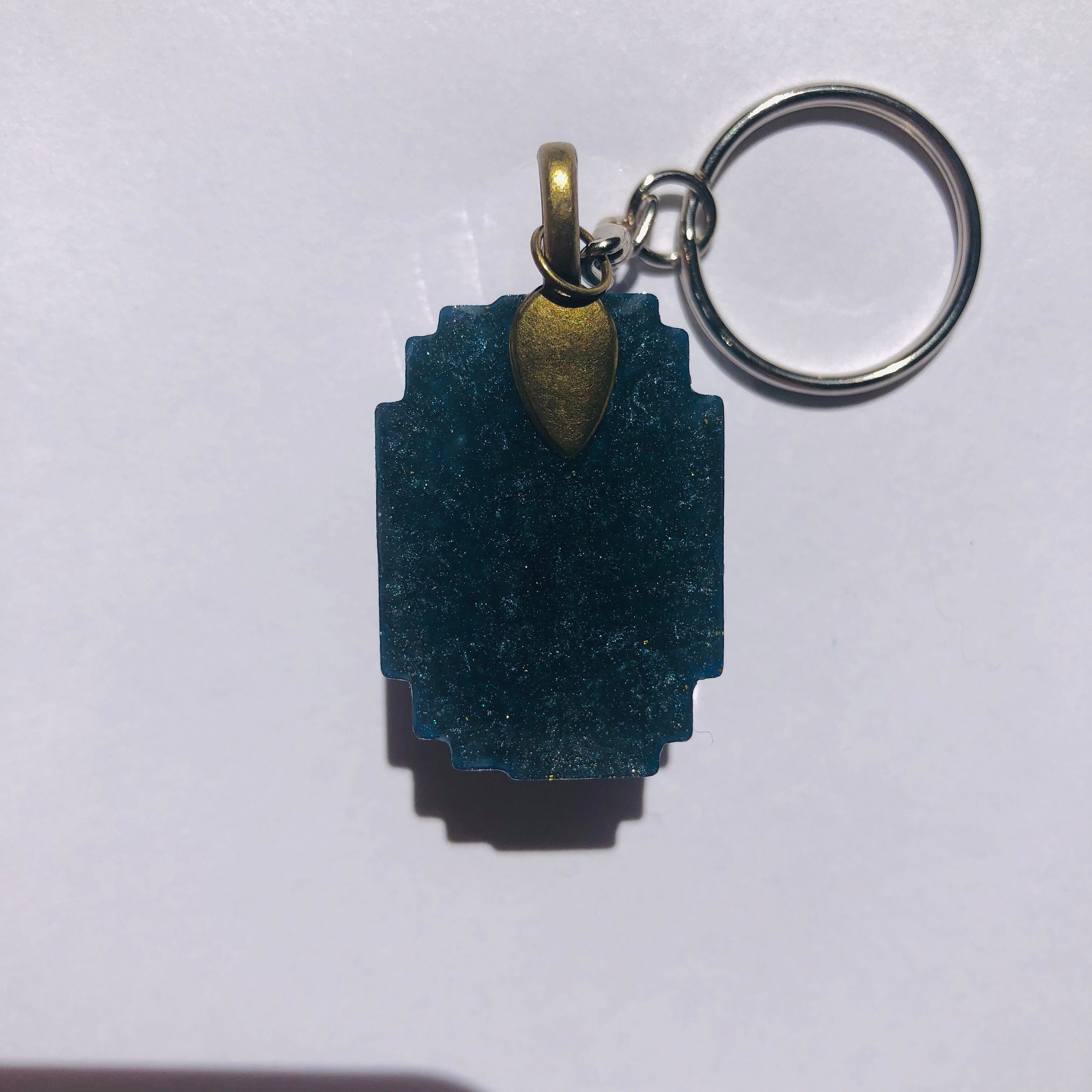 Blue and Gold Coin Keychain Resin Keychain Nintendo - Etsy