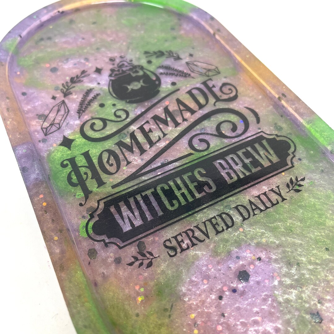 Homemade Witches Brew Tray Resin Tray Handmade Resin Witch's Kitchen - Etsy