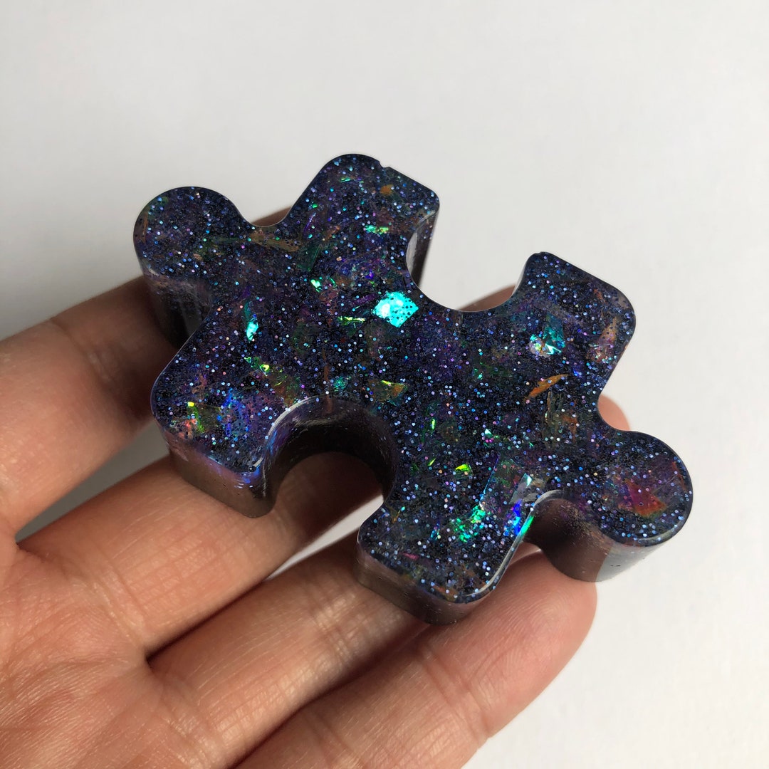 Purple Puzzle Magnet | Fridge Magnets | Refrigerator Magnets | Decor - Etsy