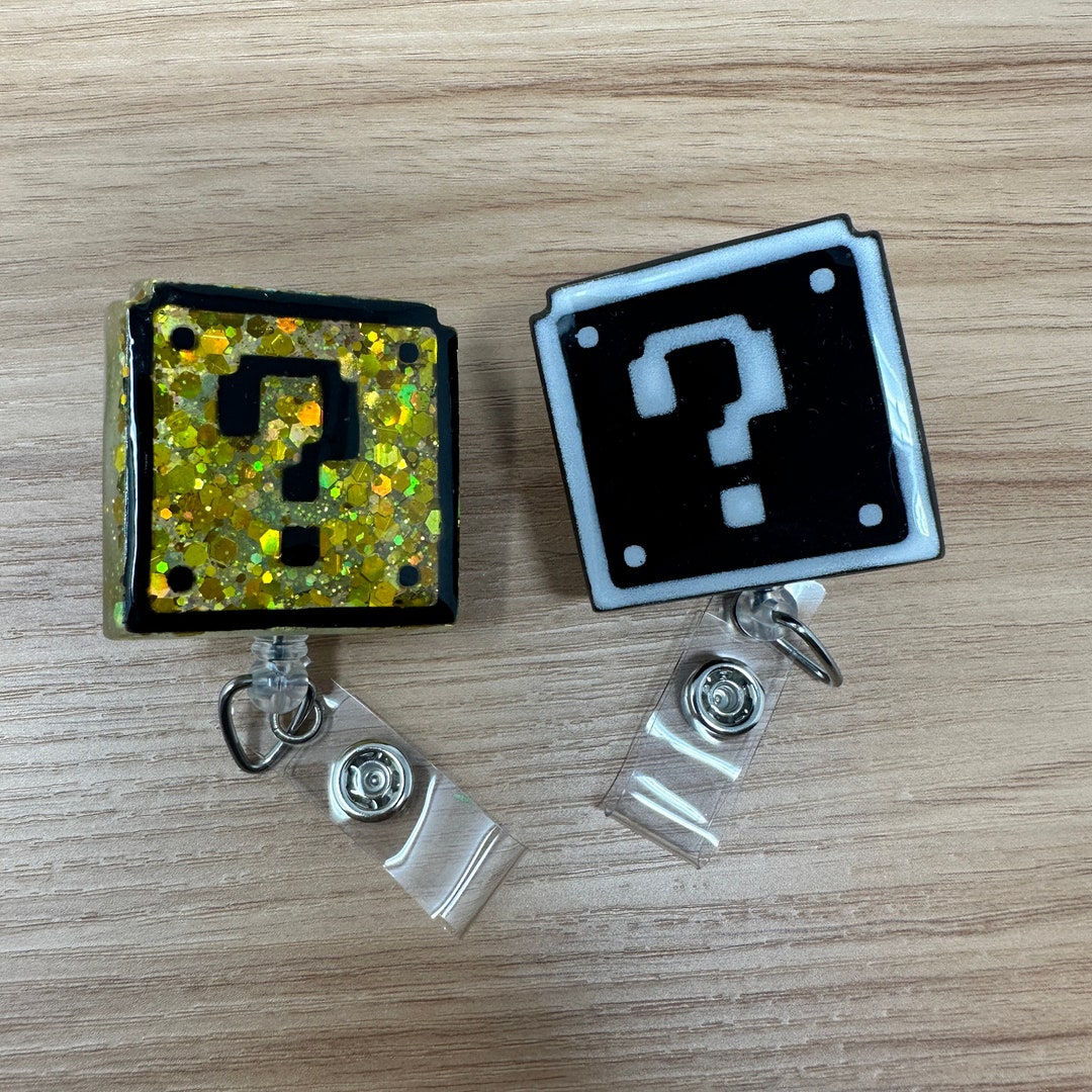 Coin Block Swivle Badge Reel | Handmade | Badge Holder - Etsy