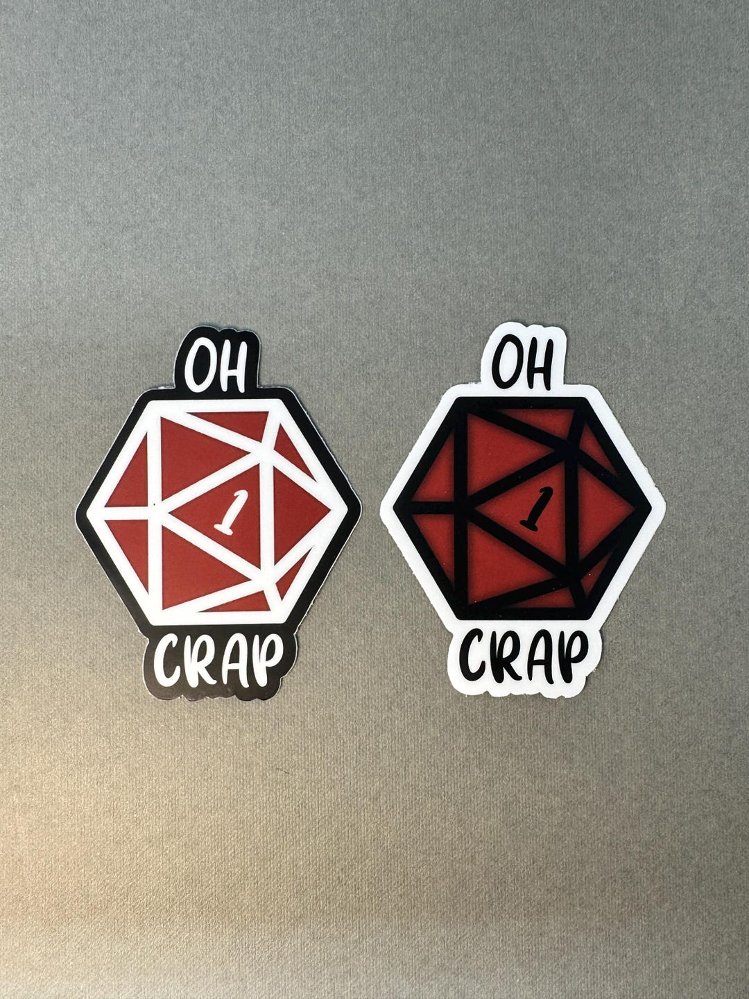 Oh Crap Dice Sticker | Dnd | Dungeons and Dragons | Gamer | Nerdy - Etsy