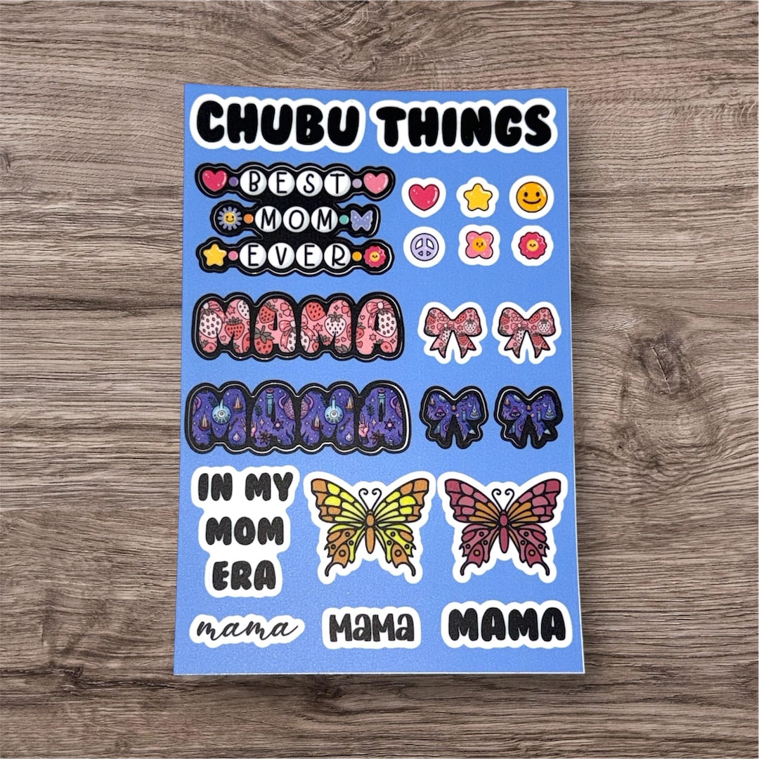 Mama Sticker Sheet | Mom | Handmade | Waterproof High Quality Stickers ...