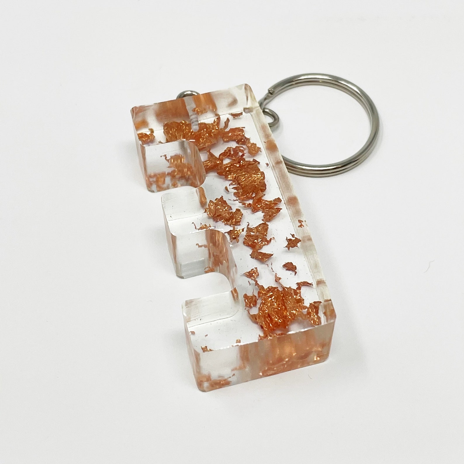 Rose Gold E Keychain Resin Keychain Letter Keychain - Etsy UK