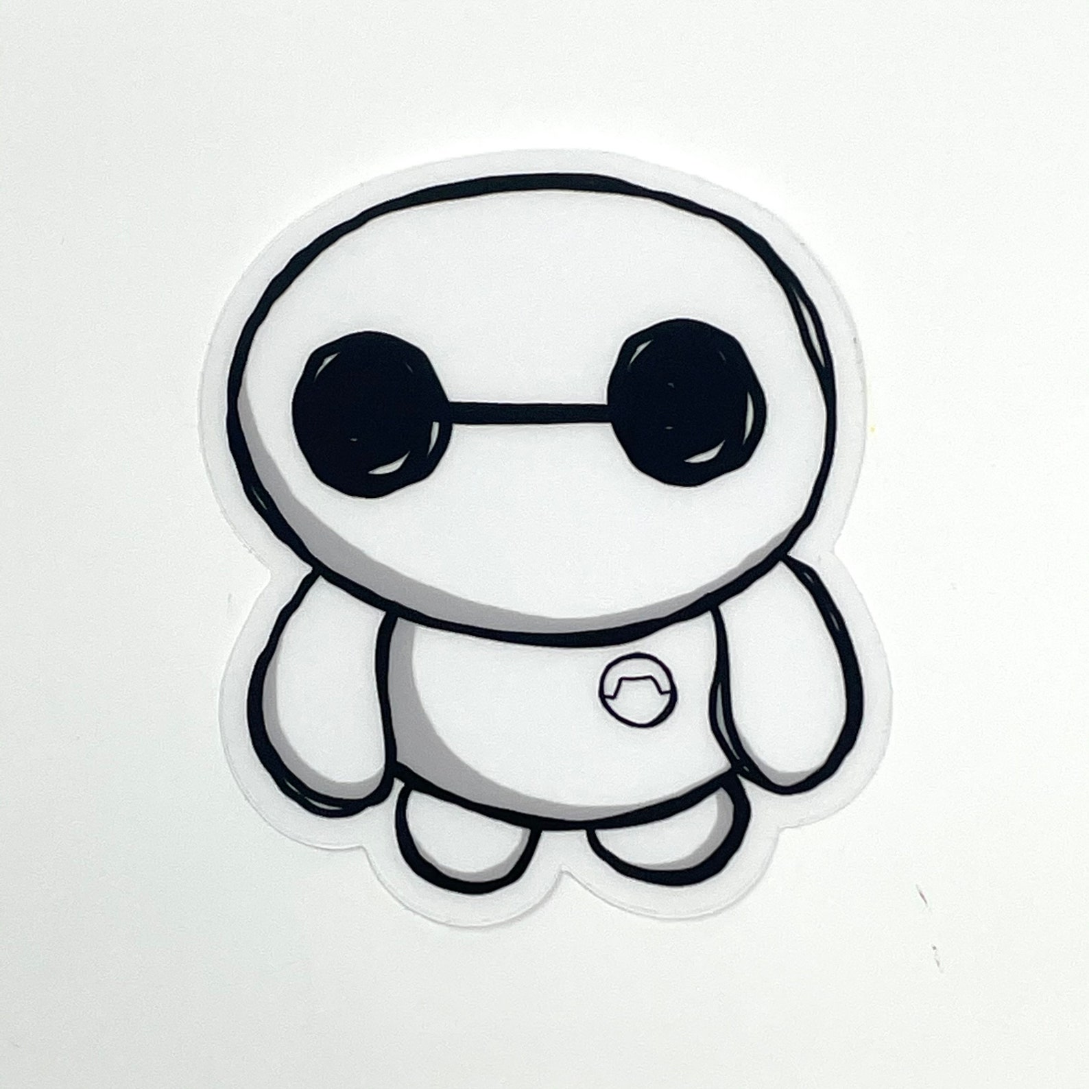 Baymax Hero Sketch Sticker Big Hero 6 Digital Art | Etsy