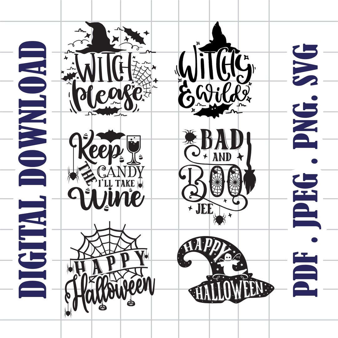 Halloween 1 Digital Download | PNG | PDF | JPEG | Halloween Designs ...