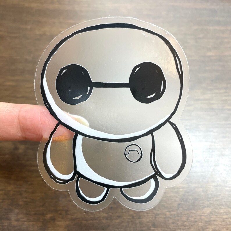 Baymax Hero Sketch Sticker Big Hero 6 Digital Art | Etsy