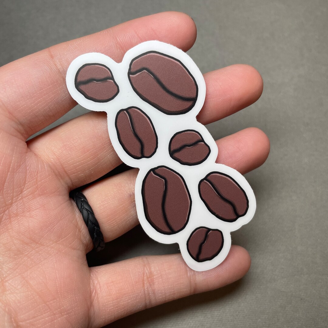 Coffee Beans Sticker | Illustrations | Wall Art | Coffee - Etsy