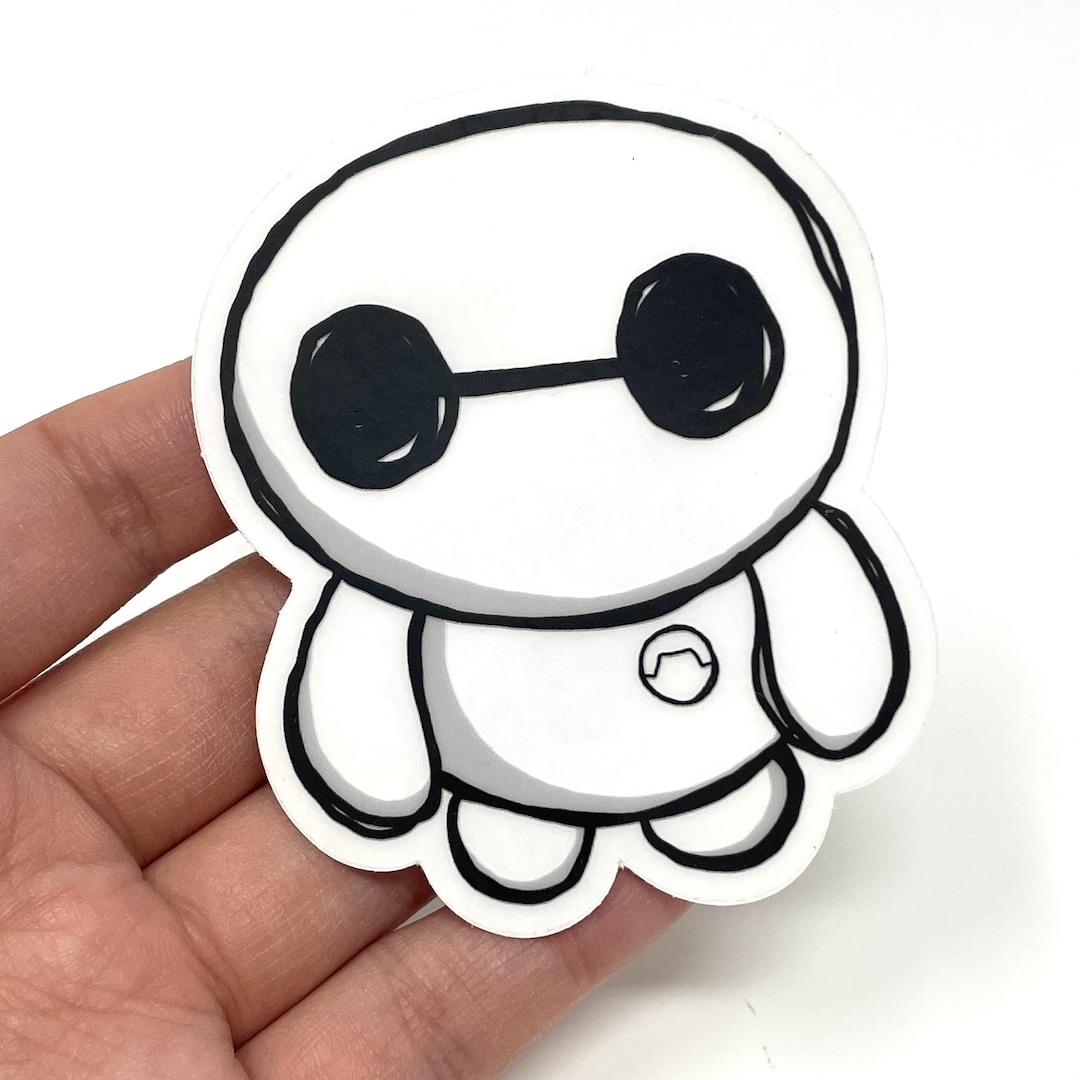 Baymax Hero Sketch Sticker | Big Hero 6 | Digital Art | Illustration - Etsy