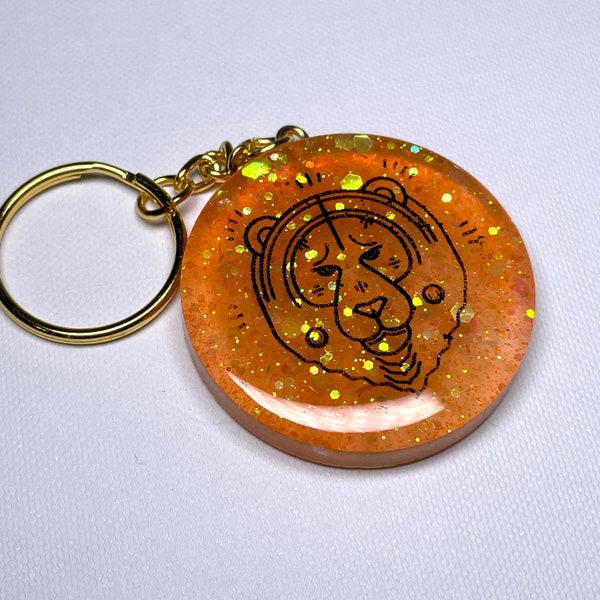 Leo Keychain - Etsy