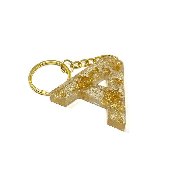 Resin Letter Keychain - Etsy