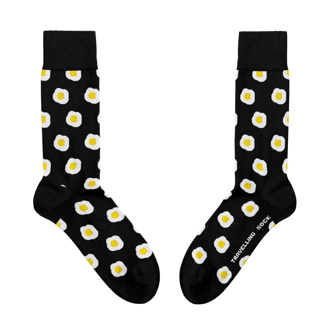 Fried Egg Socks Food Socks Happy Socks Socks for Men and Women Colorful ...