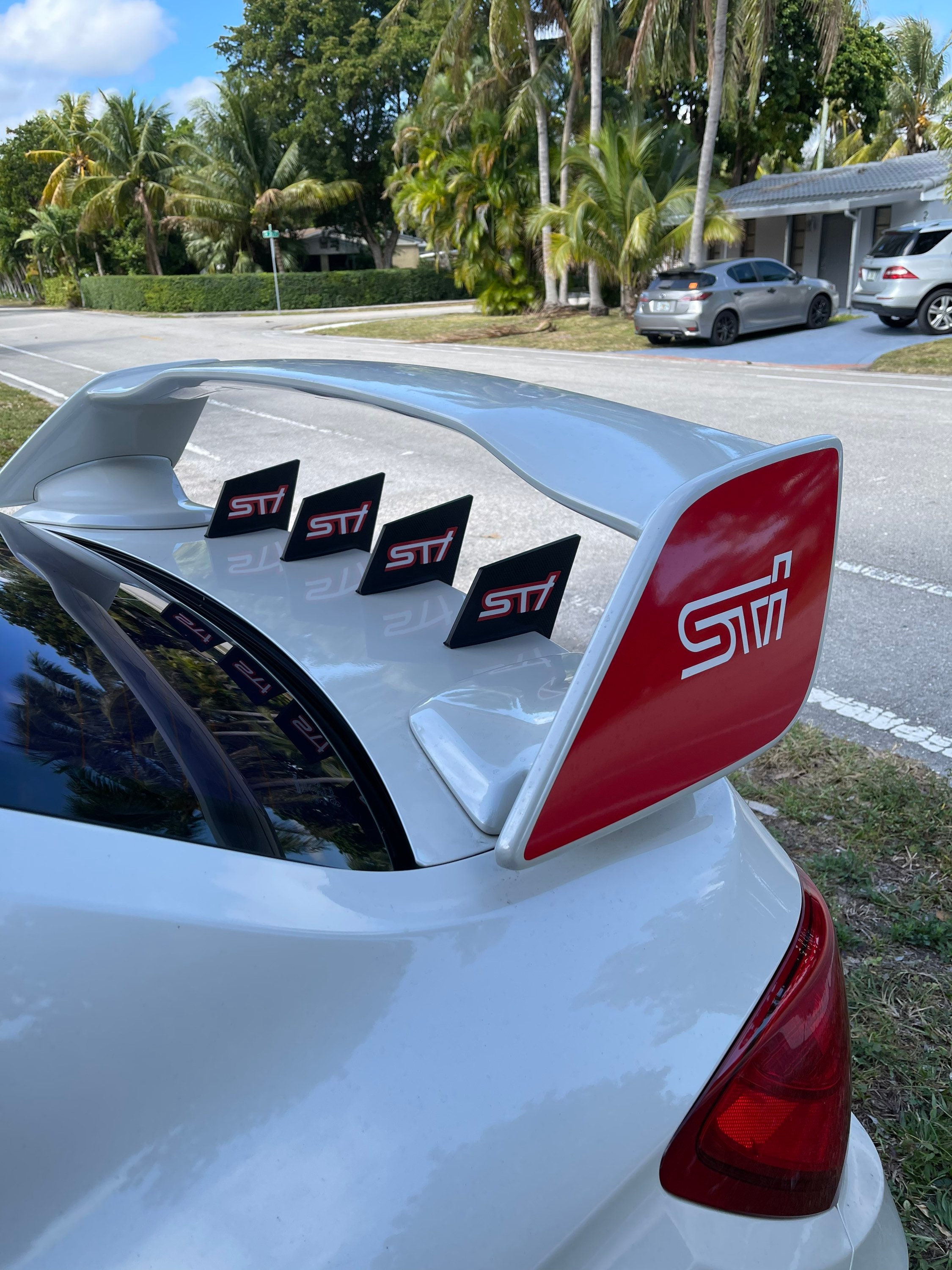 2013 Subaru WRX STI Rear Wing Stabilizer Fin - Etsy