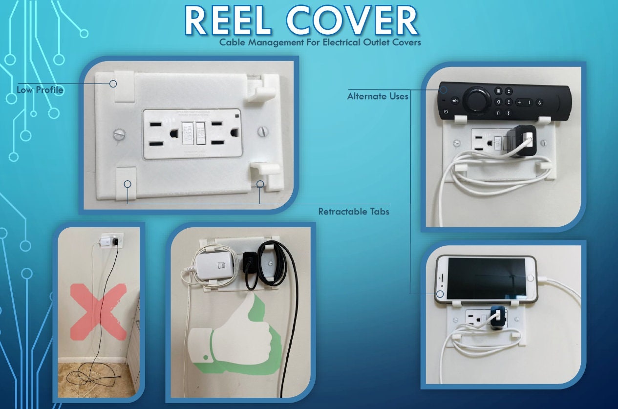 Electrical Outlet "reel" Cover - 3D Printed - Etsy
