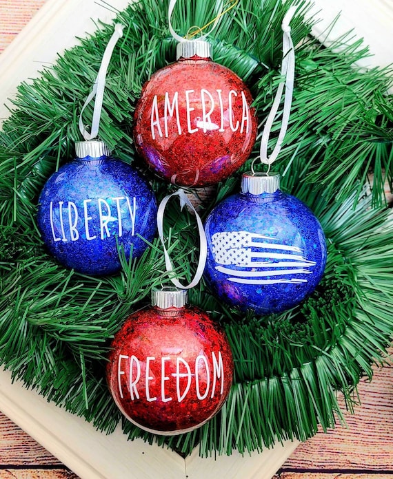 Patriotic christmas ornaments store