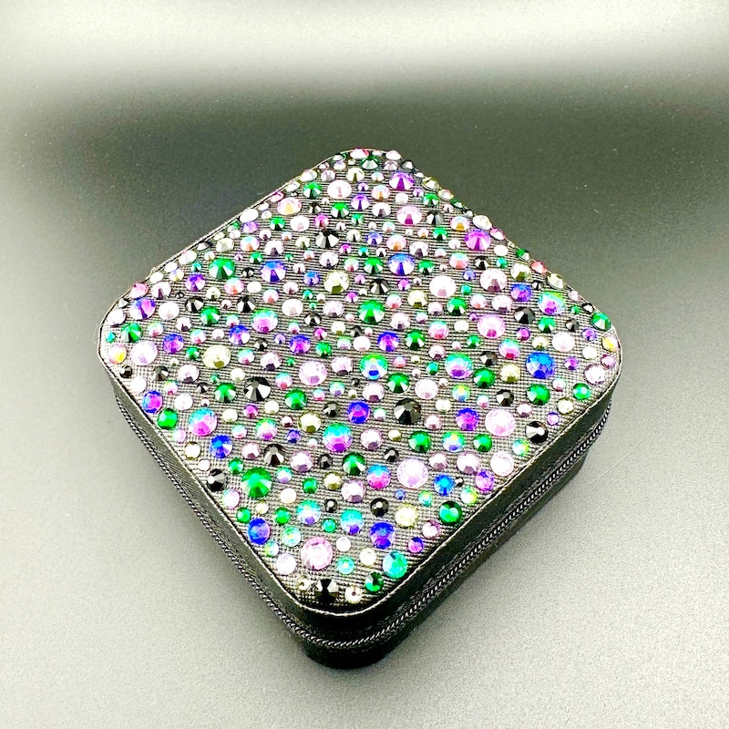 Rhinestone Jewelry Box - Etsy