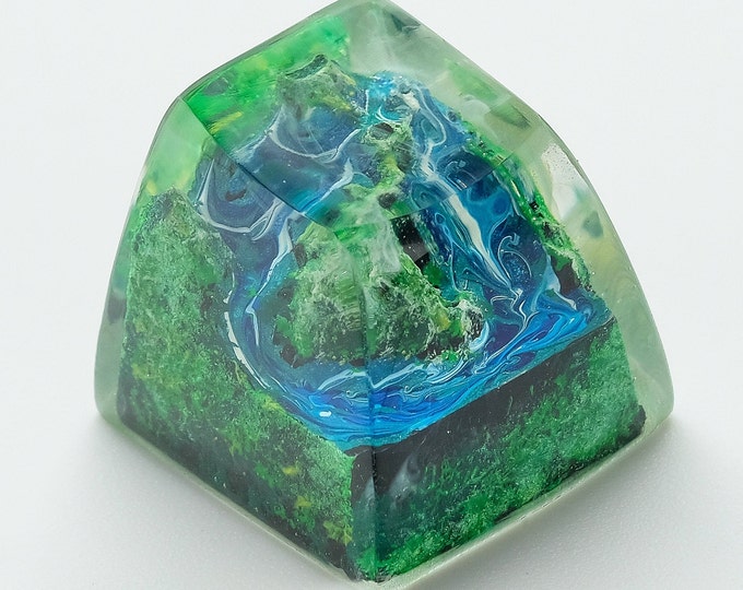 Waterfall 1 Handmade Resin Artisan Keycap for Cherry MX - Etsy