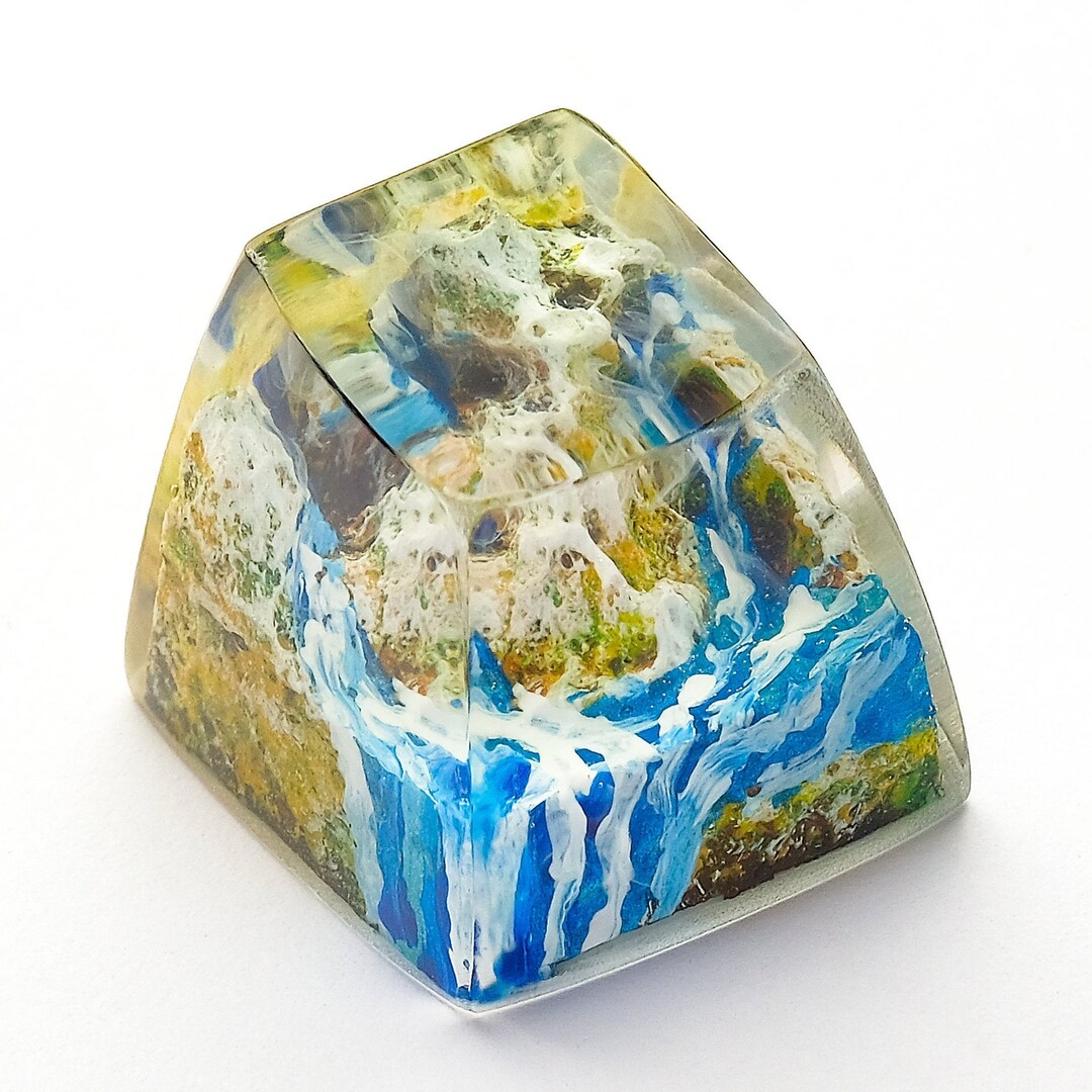 Waterfall 5 Handmade Resin Artisan Keycap for Cherry MX - Etsy