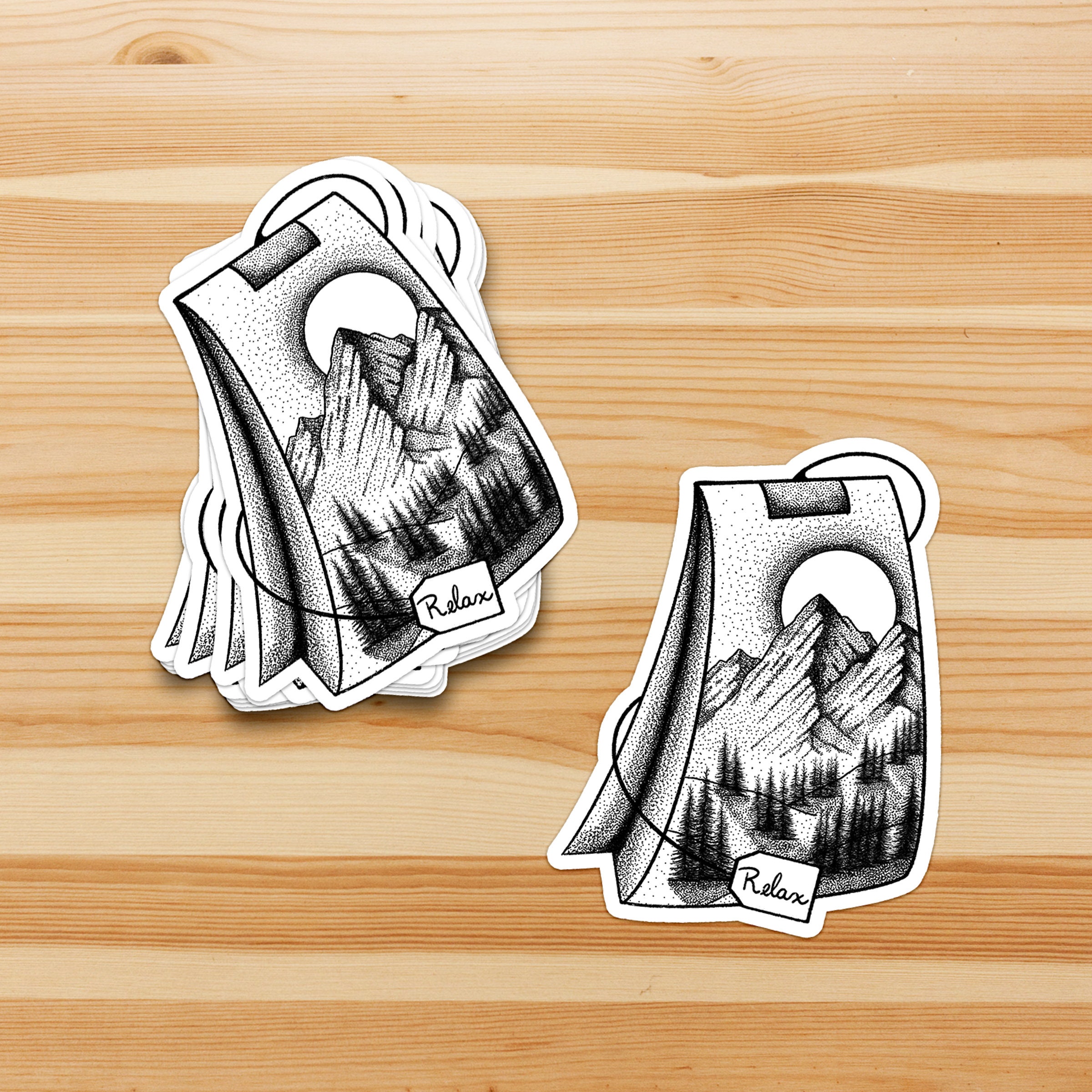 Tea Bag Sticker | Die Cut Vinyl Sticker | Laptop Sticker | Water Bottle ...