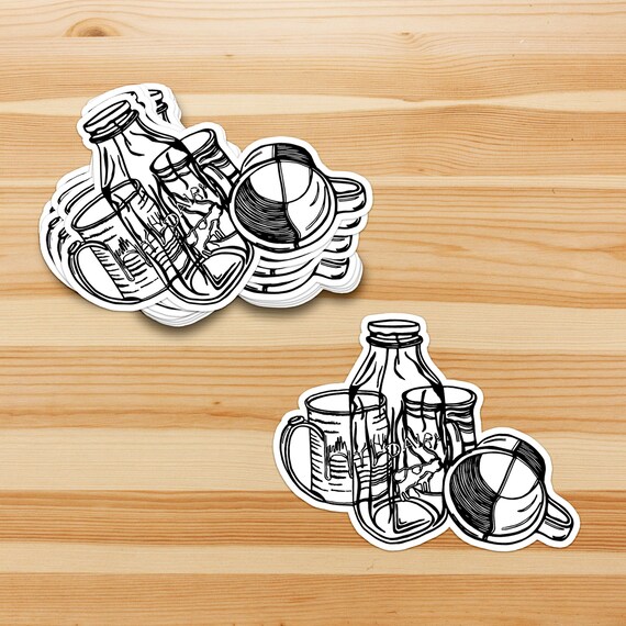 Coffee Mug Sticker Die Cut Vinyl Sticker Laptop Sticker - Etsy