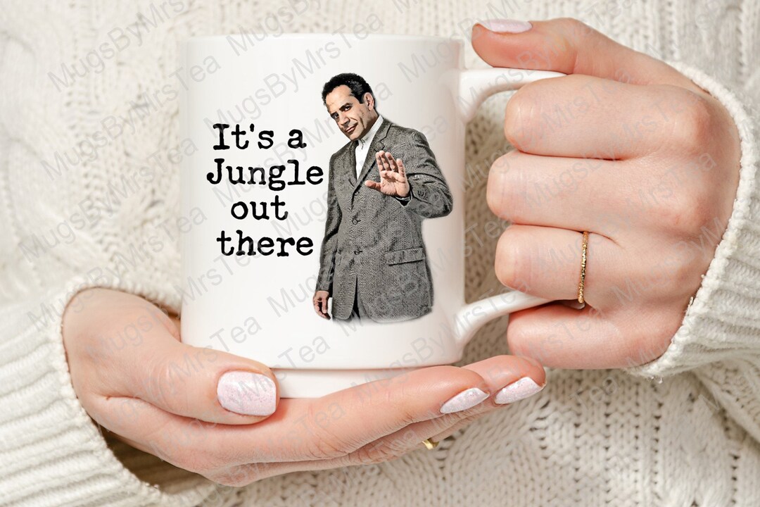 Monk Mug, Adrian Monk, It's a Jungle Out There, It's a Gift and a Curse ...