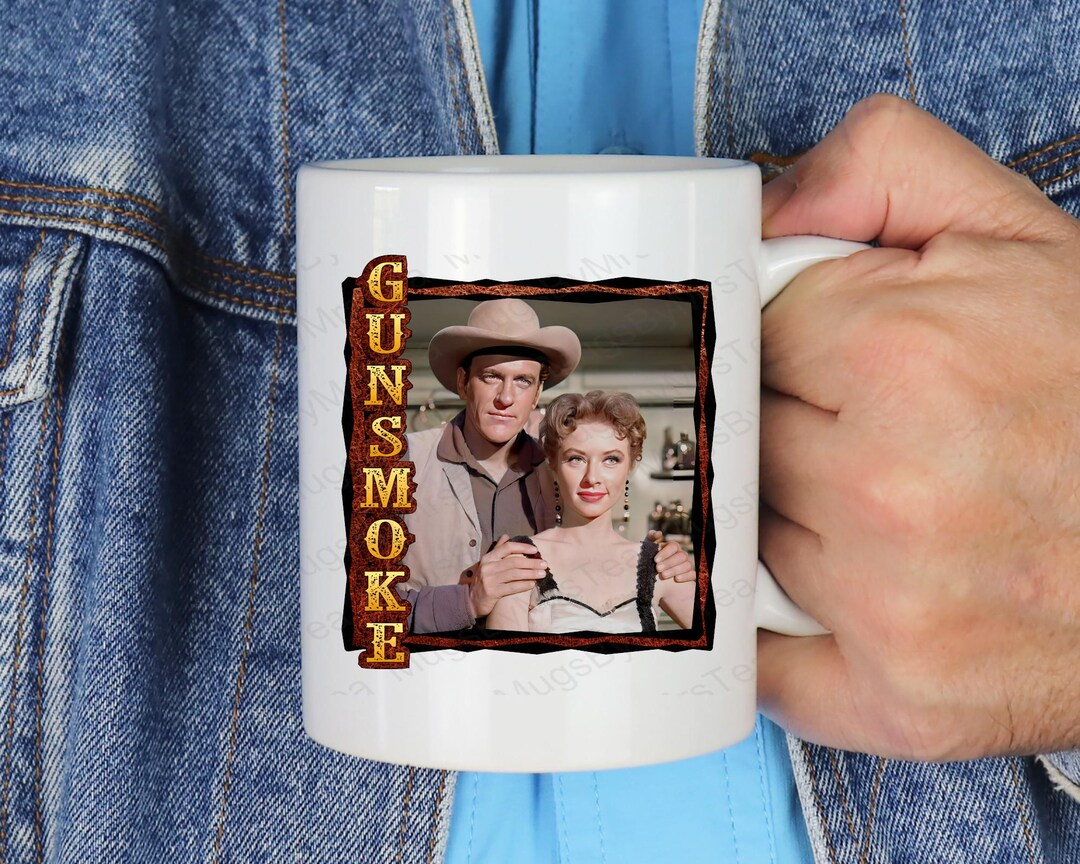 Gunsmoke, Matt and Kitty Mug, Western Fan Gift, Matt Dillion, Miss ...