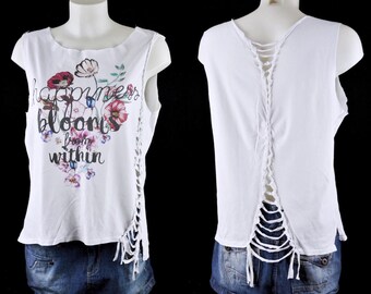 Black Cut up Tank Top Inspired by Adam Saaks. - Etsy