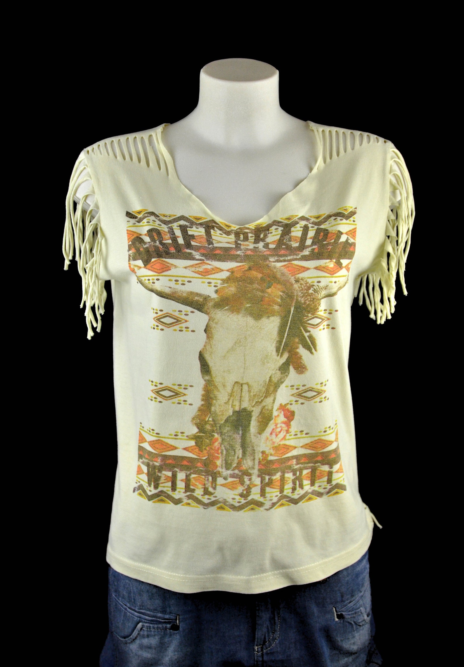 Cut western style T-shirt Creation | Etsy