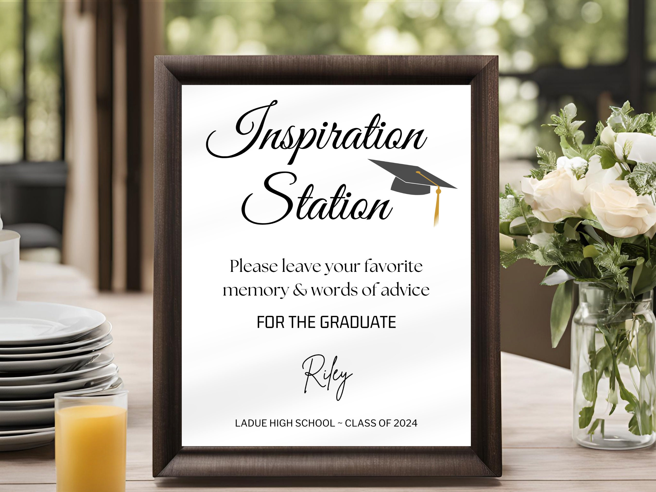 Graduation Advice Cards and Sign, Printable Graduation Advice Cards ...