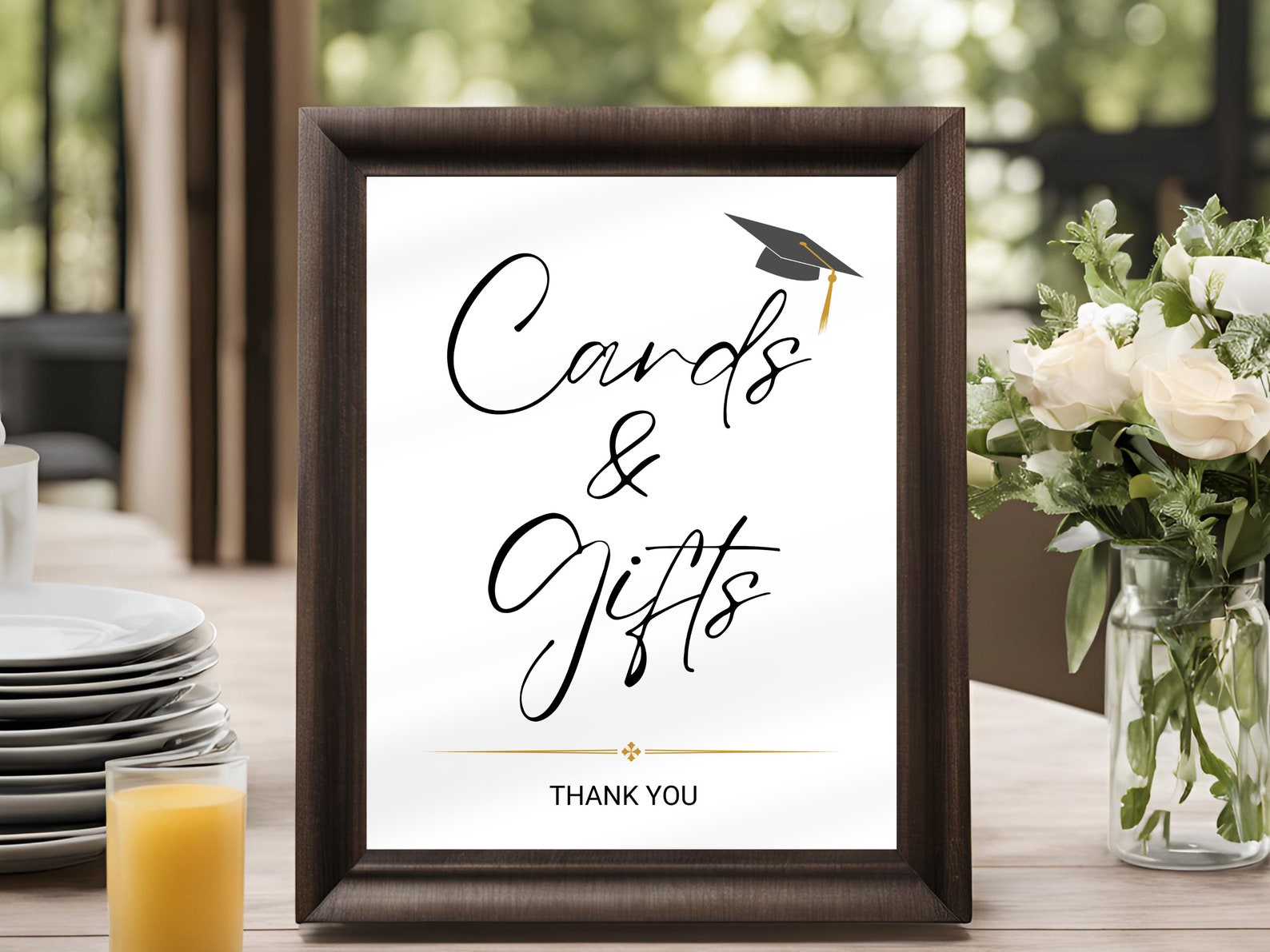 Graduation Printable Sign, Cards & Gifts Graduation Sign, Graduation ...