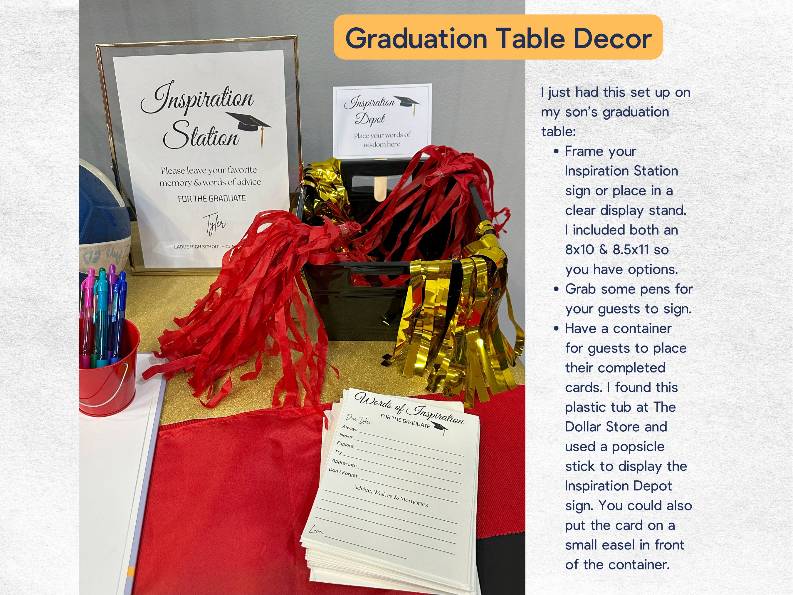 Graduation Advice Cards and Sign, Printable Graduation Advice Cards ...