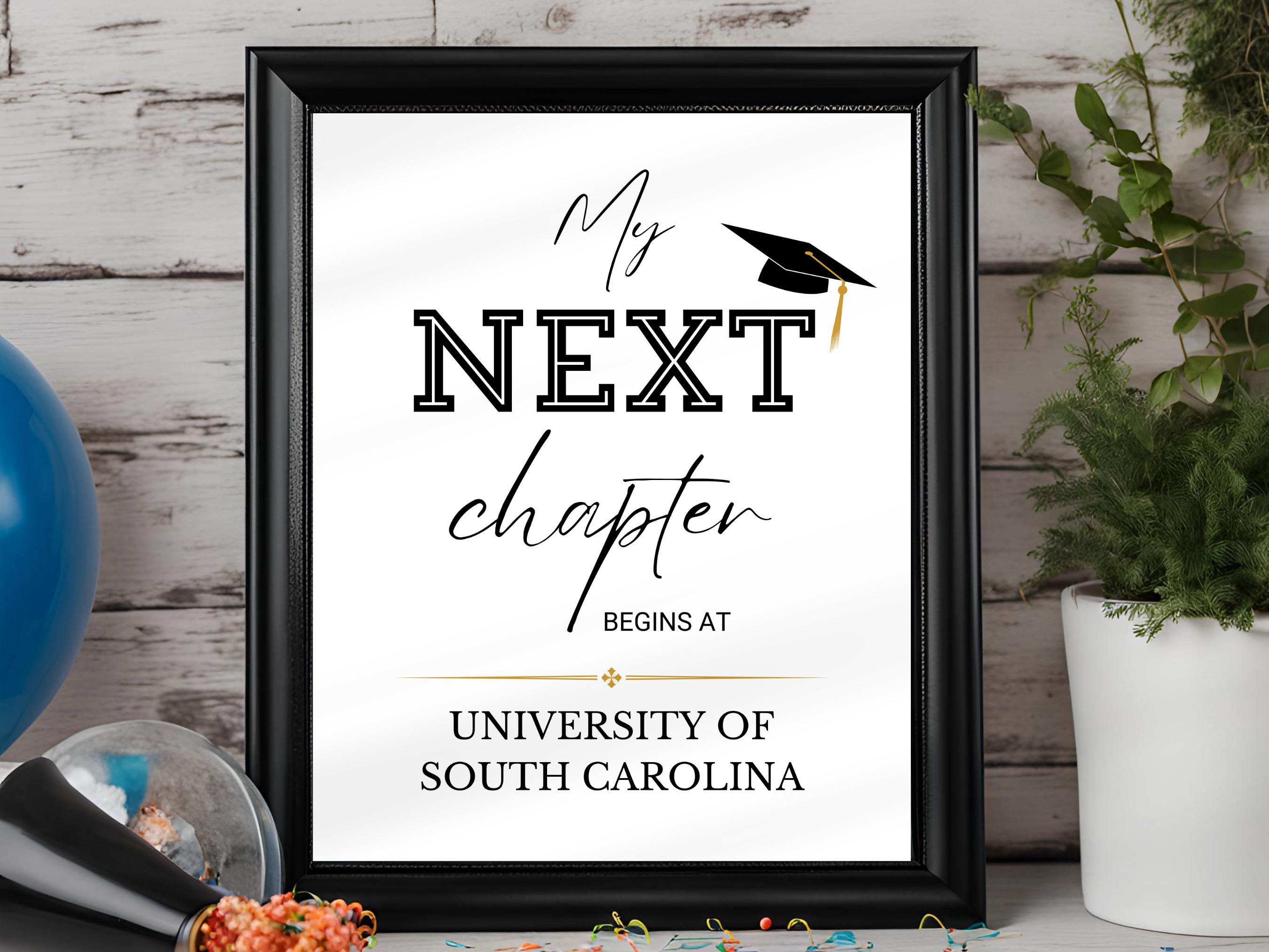 Personalized Graduation Table Sign, College Destination (digital ...