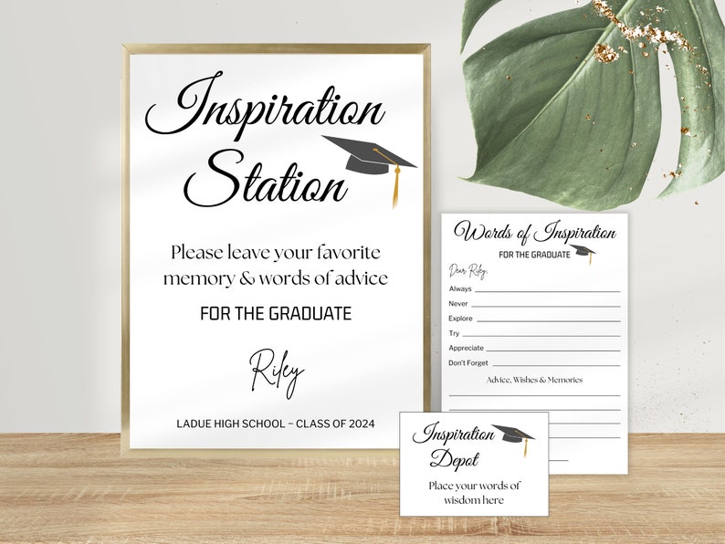 Graduation Advice Cards and Sign, Printable Graduation Advice Cards ...