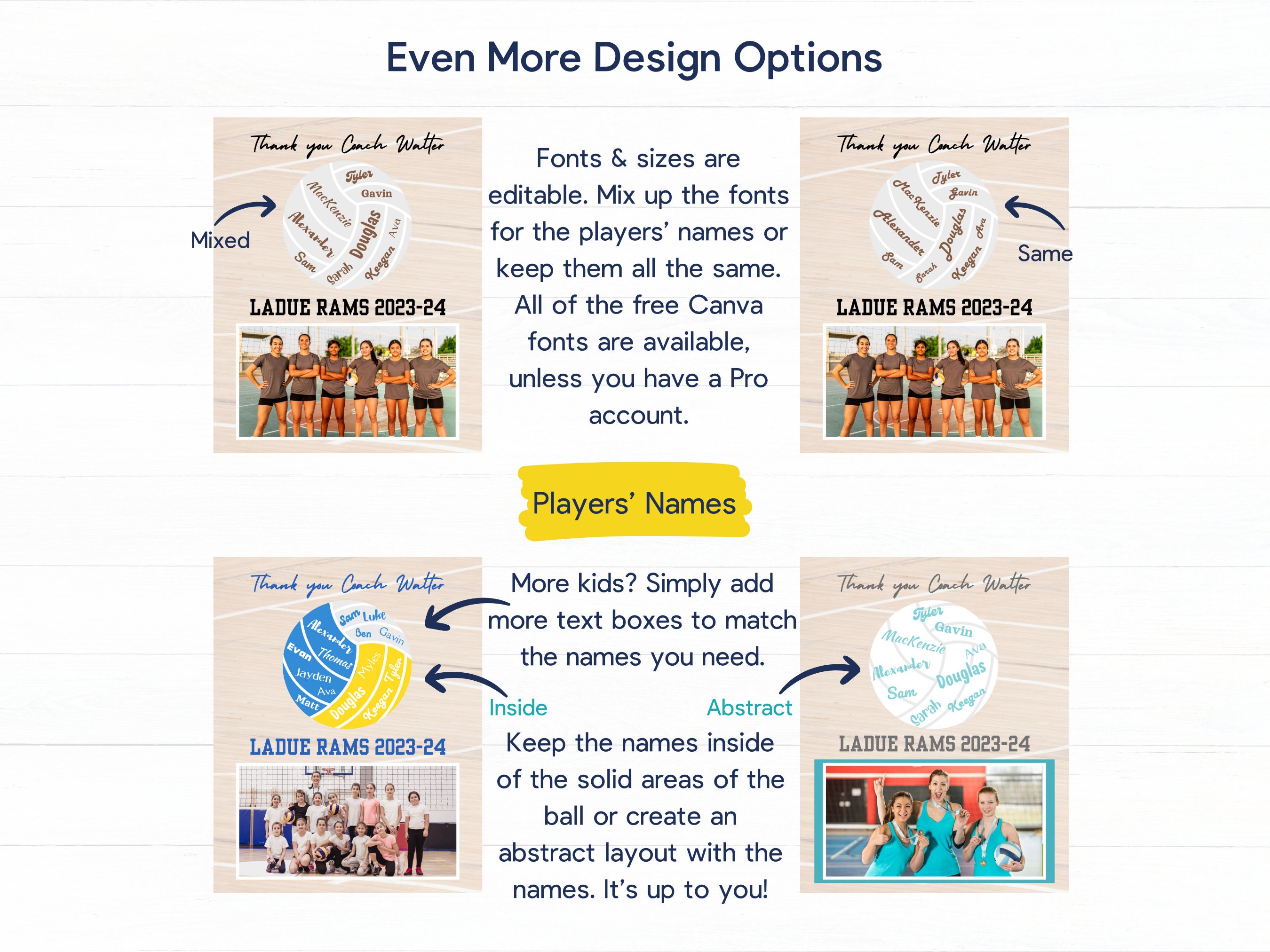 EDITABLE Volleyball Coach Gift Printable, Coach Appreciation Gift ...