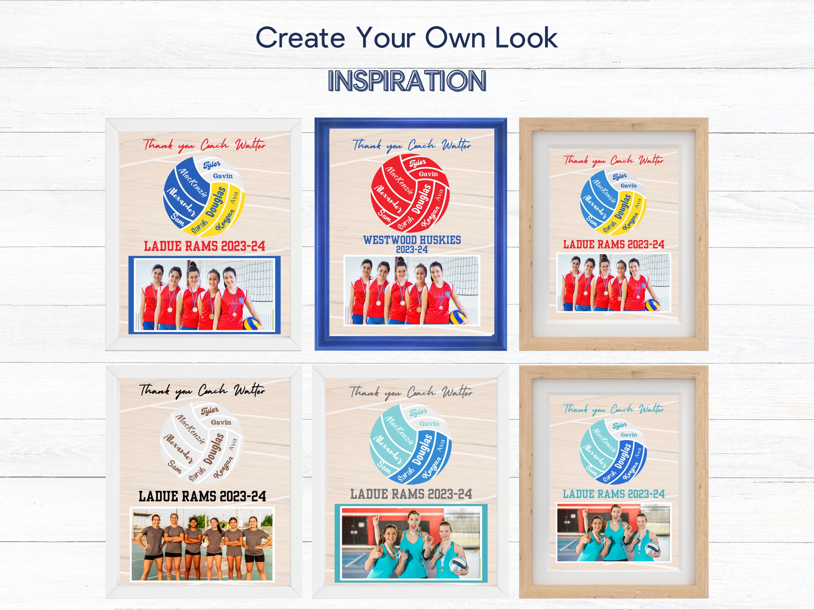 Custom Volleyball Coach Gift Printable, Coach Appreciation Gift ...