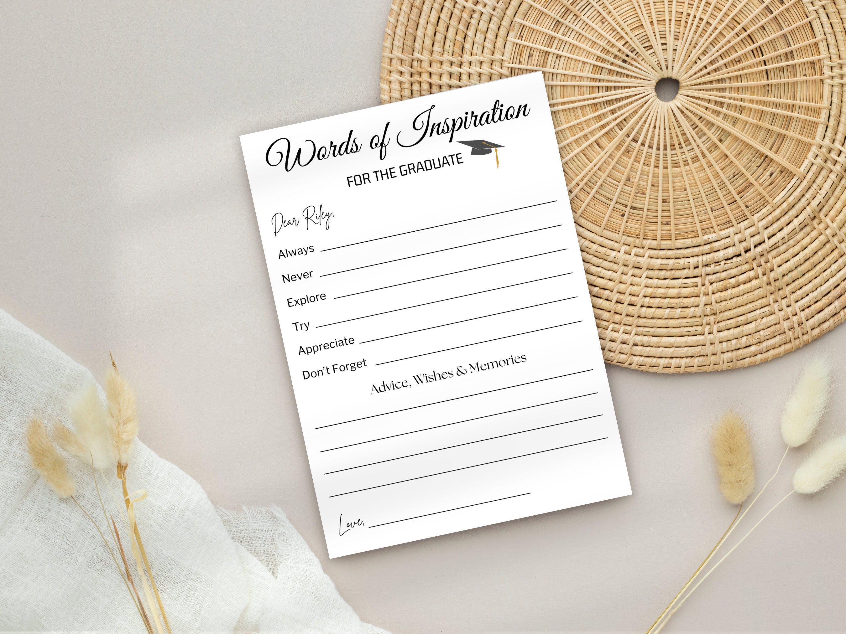 Graduation Advice Cards and Sign, Printable Graduation Advice Cards ...