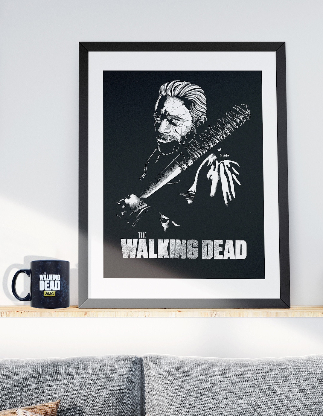 TWD Negan A3 Print - Etsy