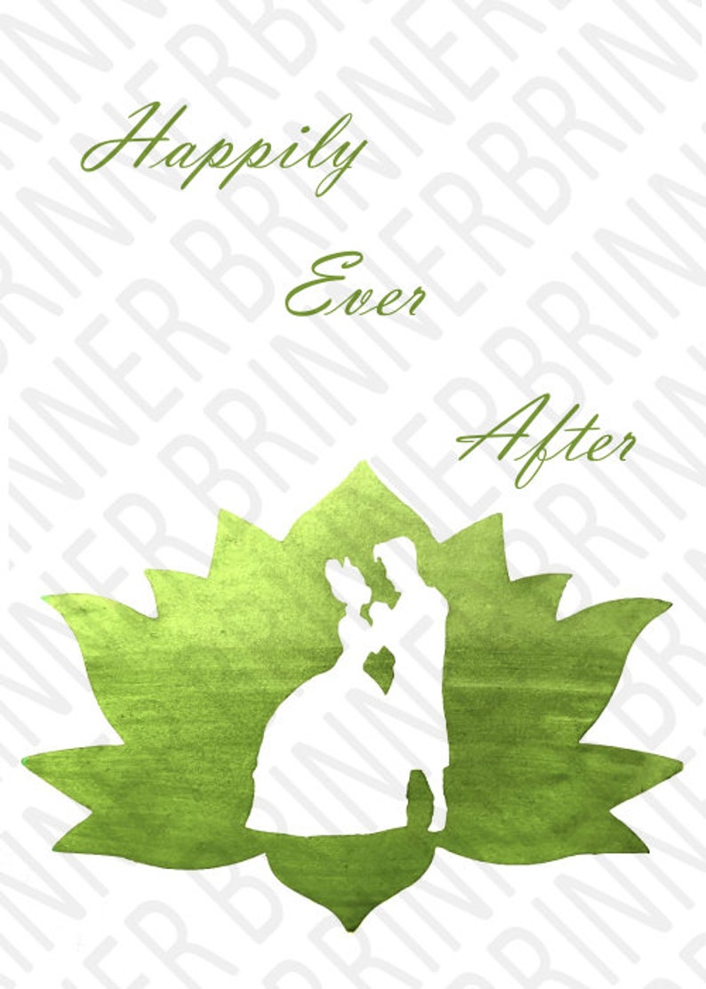 Princess and the Frog Wedding Invitation Green - Etsy
