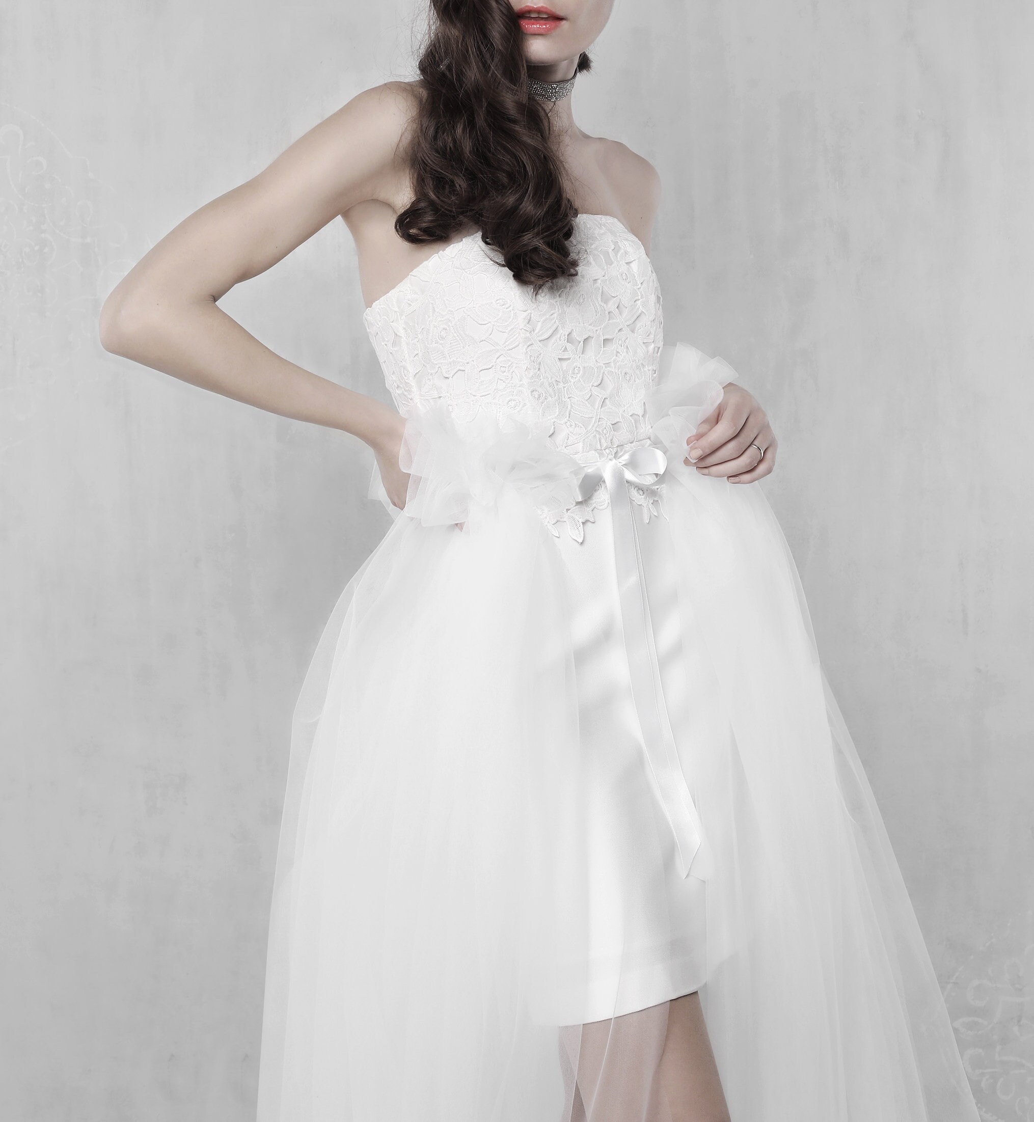 Gorgeous Wedding Skirt Maxi White Tulle Skirt Bridal Skirt With Train ...