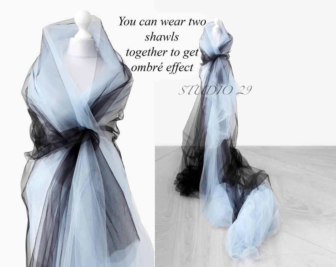 Black or Light-blue Tulle Draping Fabric for Maternity - Etsy