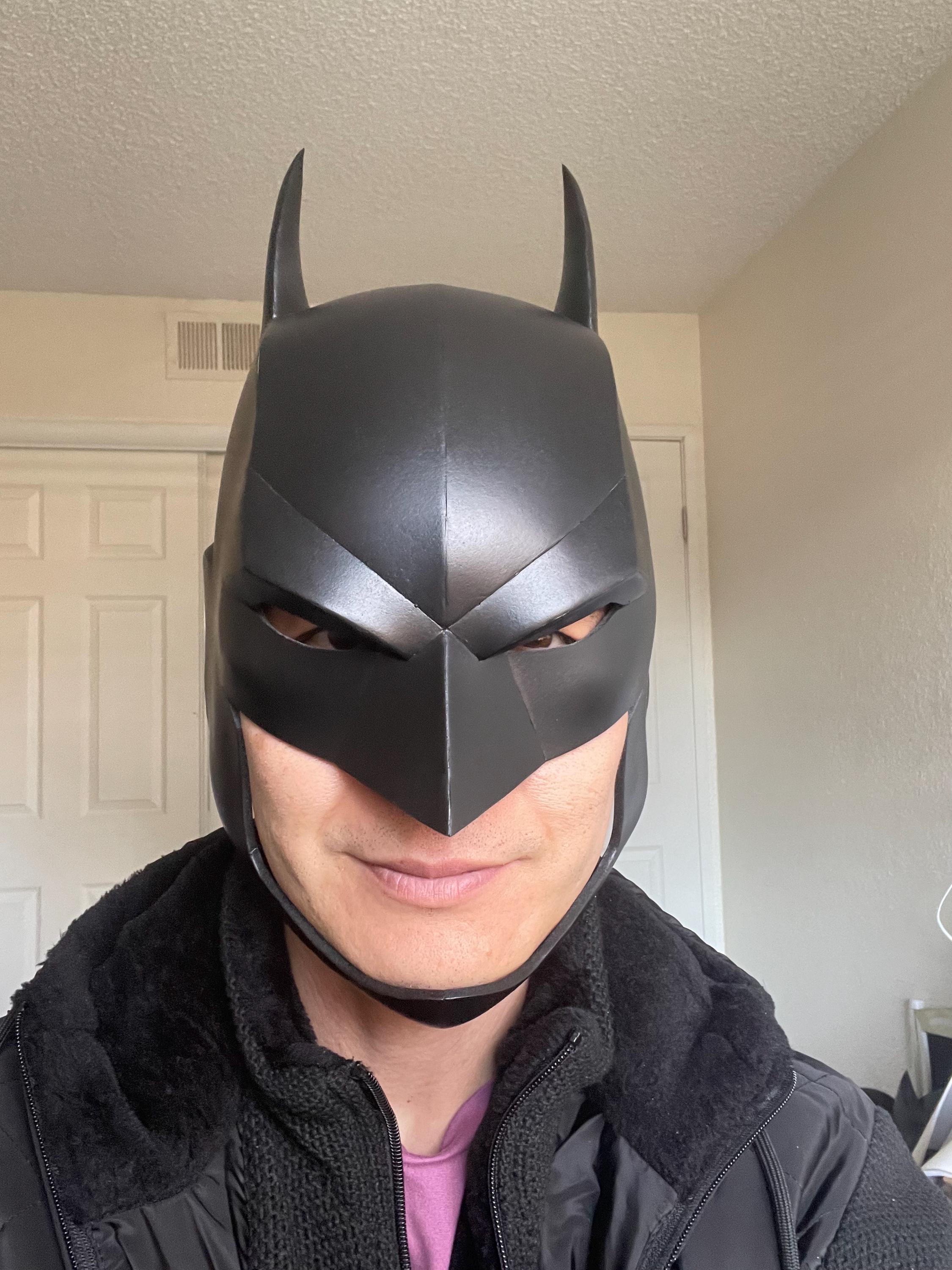 TEMPLATE - Dark Bat Hero Cowl Mask - EVA Foam Pattern for Cosplay ...