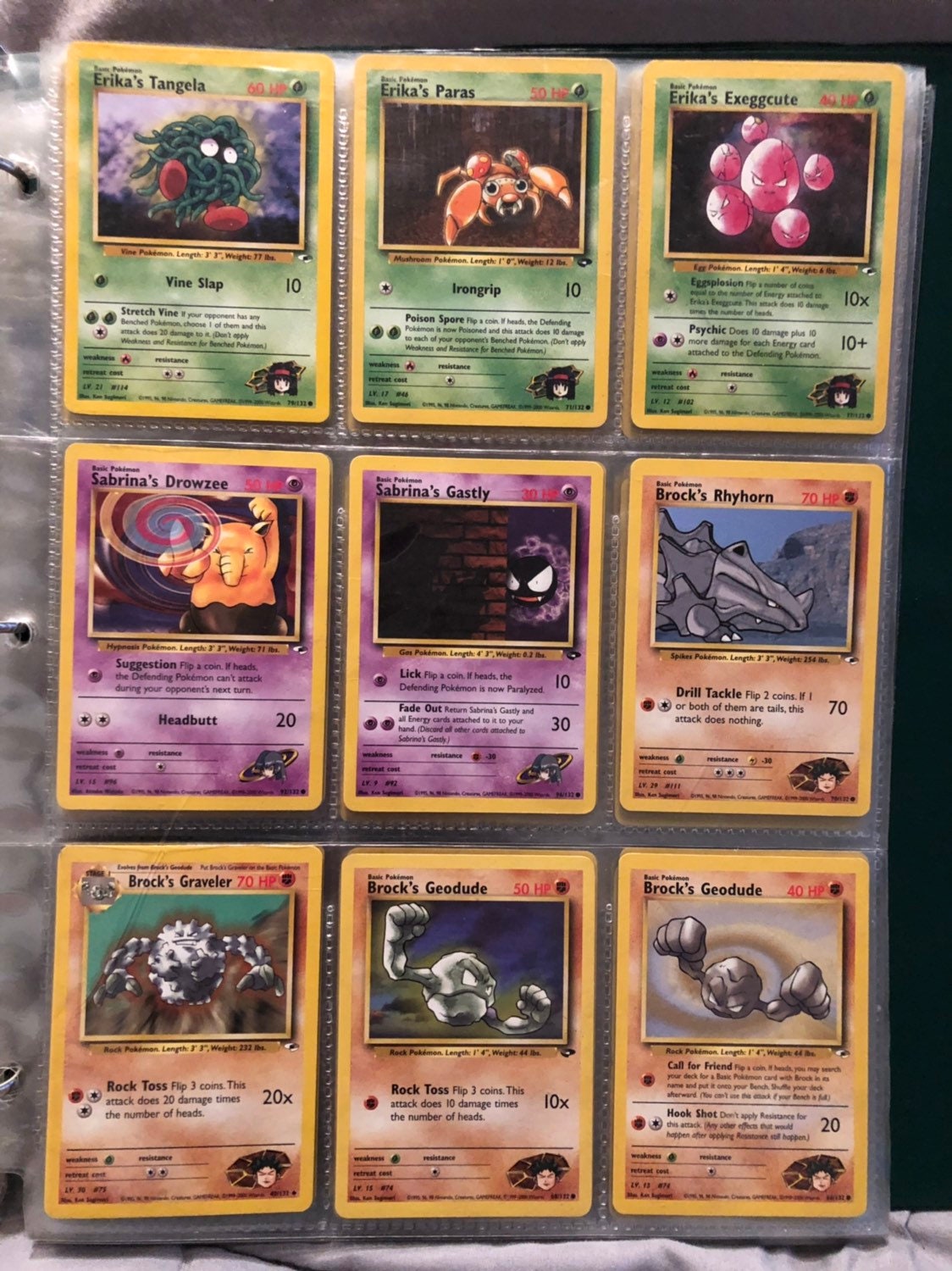Pokémon Cards From the 90s 1995,96,98. binder 1 - Etsy